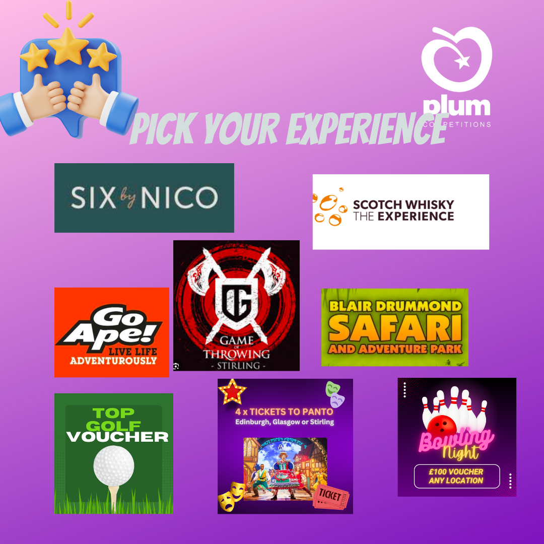 Pick your experience - Plum Competitions