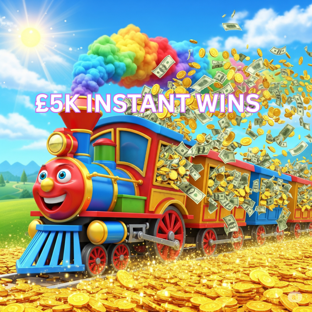£5k cash train instant win - Plum Competitions