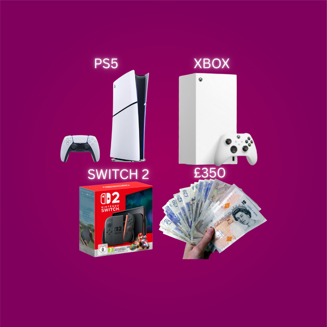 Games console OR £350 - Plum Competitions