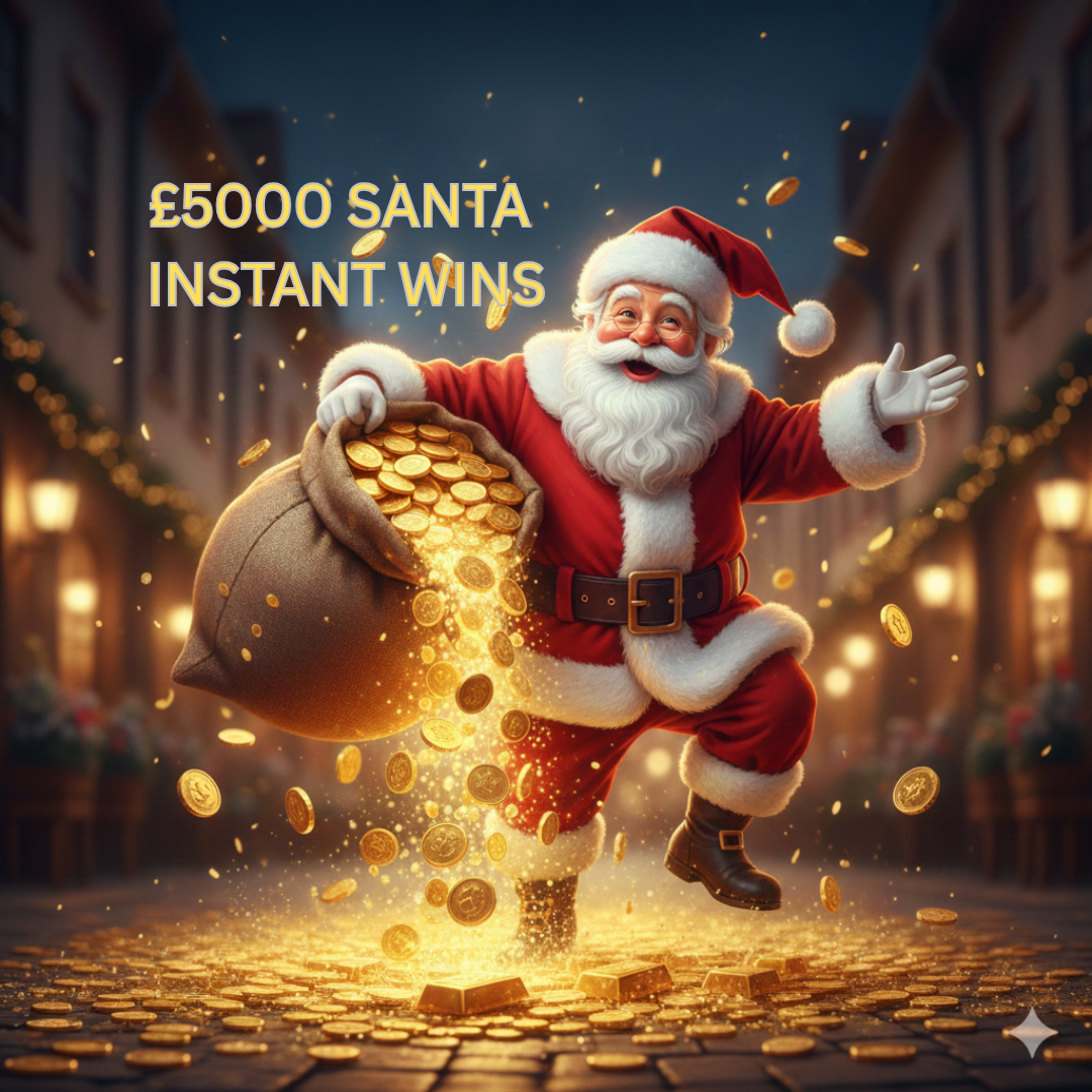 £5000 instant Santa cash sack - Plum Competitions